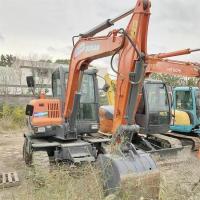 China Doosan DX60W-9 Used 6 Ton Wheel Excavator with 37.9 kW Yanmar Engine and 0.18 m³ Bucket Capacity for sale
