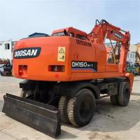 China Doosan DH150W-7 Used Wheel Excavator 15 Ton 84 kW Energy Efficient 2020 Model for sale