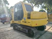 China Used Komatsu PC60-8 6 Ton Hydraulic Excavator with 40 kW Cummins Engine and 0.36 m³ Bucket Capacity for sale