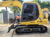 China Used Komatsu PC60-8 6 Ton Hydraulic Excavator with 40 kW Cummins Engine and 0.36 m³ Bucket Capacity for sale