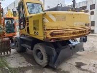 China Komatsu PC150W 15 Ton Used Wheel Excavator 78 KW Intelligent Control 2016 for sale