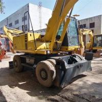 China Komatsu PC150W 15 Ton Used Wheel Excavator 78 KW Intelligent Control 2016 for sale