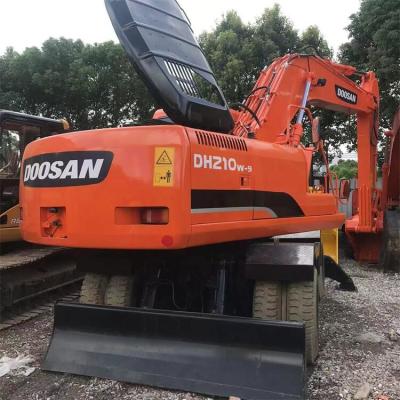 China DH210 Used Doosan Wheeled Excavator 21 Ton with 115 kW Power and 0.86 m³ Bucket Capacity for Urban Construction for sale