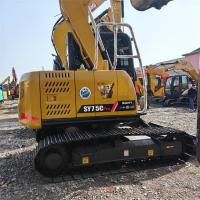 China Sany SY75 Used Excavator with 55.4 kW Engine and 7.5 Ton Operating Weight for Construction Projects for sale