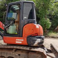 China Kubota KX165-5 Used 6 Ton Excavator 6000KG Weight 48.3 KW Power Crawler Digger for sale