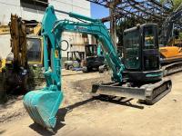 China Used Kobelco SK55SR 5-Ton Excavator with 28KW Power, 0.26m³ Bucket Capacity and 897 Working Hours for sale
