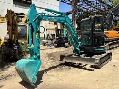 China Used Kobelco SK55SR 5-Ton Excavator with 28KW Power, 0.26m³ Bucket Capacity and 897 Working Hours for sale