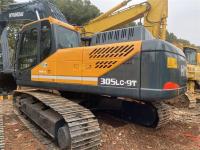 China Hyundai R305-9T 30 Ton Excavator Used Digger 169KW Cummins Engine 2023 Model 741 Hours for sale