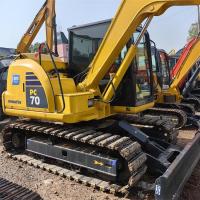 China Used Komatsu PC70-8 Compact Excavator 7 Ton 48.5 kW with 0.3m³ Bucket Capacity for sale