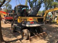 China 2020 Volvo EW70 Wheel Excavator 7 Ton Used Equipment with 43.5 kW Engine and 0.3 m³ Bucket Capacity for sale