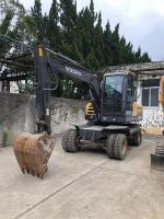China 2020 Volvo EW70 Wheel Excavator 7 Ton Used Equipment with 43.5 kW Engine and 0.3 m³ Bucket Capacity for sale