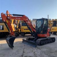 China Used Kubota U55-5 Mini Excavator 5t with 35.5 KW Engine and 0.22 m³ Bucket Capacity for sale