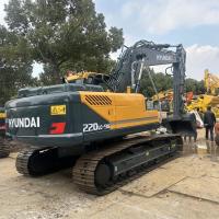 China Used Hyundai R220-9 Hydraulic Crawler Excavator - 22,000 KG Weight, 1.02 m³ Bucket Capacity, 112 KW Cummins Engine for sale