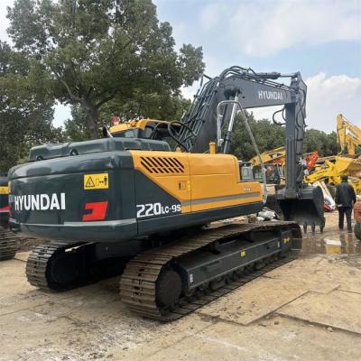 China Used Hyundai R220-9 Hydraulic Crawler Excavator - 22,000 KG Weight, 1.02 m³ Bucket Capacity, 112 KW Cummins Engine for sale