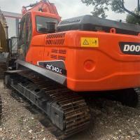 China Used Doosan DX340 Excavator 34-Ton Crawler Digger with 184.2 KW Power and 1.5 m³ Bucket Capacity for sale
