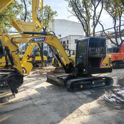China Sany SY60C Compact Excavator 6 Ton Capacity with ISUZU V2607 Engine and 2.4-4.1 km/h Travel Speed for sale