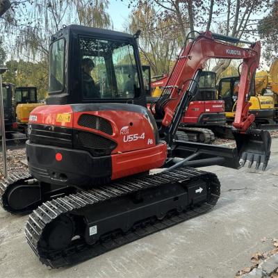 China Used Kubota U55-4 5-Ton Compact Excavator | 35.5 KW Engine | 1560 mm Tail Swing | 2020 Model for sale