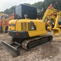China Used Komatsu 5.5 Ton Digger Second Hand Komatsu PC56 Excavators for sale