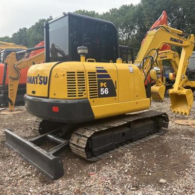 China Used Komatsu 5.5 Ton Digger Second Hand Komatsu PC56 Excavators for sale