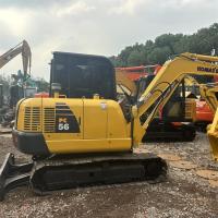 China Used Komatsu 5.5 Ton Digger Second Hand Komatsu PC56 Excavators for sale