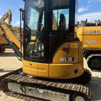 China Used Crawler Type CAT 303.5E Excavator Second Hand Mini Excavator 3500KG for sale