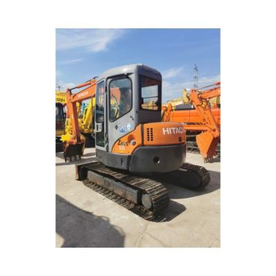 China Used Hitachi ZX55 Mini Crawler Excavator 5.5 Tons 2021 Year Model Isuzu Engine for sale