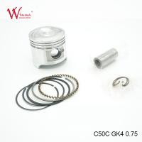 China Water Cooled Motorcycle Piston Kits C50C GK4 0.75 ISO9001 Certificated for sale