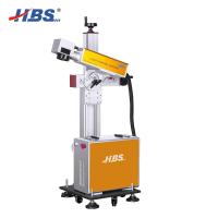 China 20W 30W 50W Production Line Flying Fiber Laser Marking Machine Printer for sale