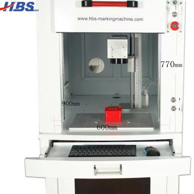 China Full Enclosed 20W 30W 50W Fiber Laser Marking Machine Laser Engraving Machine for sale