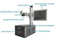 China 20W 30W Raycus Ss Optical Fiber Laser Marker Laser Marking Machine for sale
