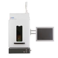 China 20W 30W 50W Mini Auto Focus Enclosed Fiber Laser Marking Machine For Metal Plastic Logo Printing for sale