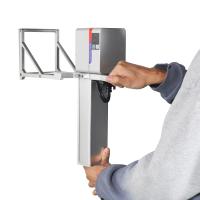 China Handheld Fiber Laser Marking Machine with Trolley System for Heavy Parts Marking for sale