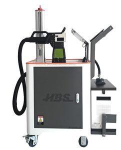 China Portable Handheld Fiber Laser Marking System With Safe Cover 1064nm for sale