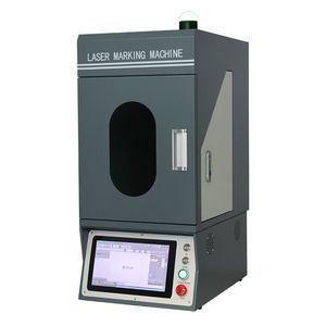 China 20W 30W 50W Fiber Laser Marking Machine With Rotary Logos Photos Pictures Marking for sale