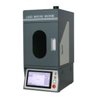 China 20W 30W 50W Fiber Laser Marking Machine With Rotary Logos Photos Pictures Marking for sale
