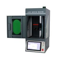 China 20W 30W 50W Fiber Laser Marking Machine With Rotary Logos Photos Pictures Marking for sale