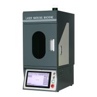 China 20W 30W 50W Fiber Laser Marking Machine With Rotary Logos Photos Pictures Marking for sale