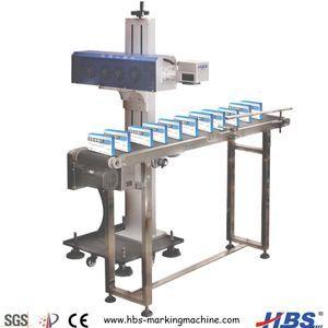 China 30W CO2 Laser Marking Machine Desktop on The Fly for sale