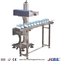 China HBS CO2 Laser Marking Machine Logo Printing Machine For Plastic Wood Leather Fabric for sale