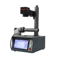 China Mini Tabletop Compact Fiber Laser Marking Machine HBS-GQ-20 for sale