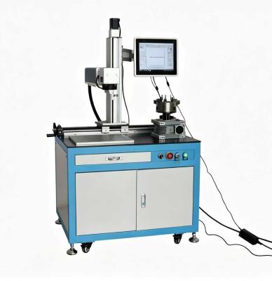 China Industrial Custom Fiber Marking Machine Rotary Axis Flat And Cylindrical Engraving for sale