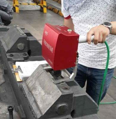China HBS-380D Electric Portable Dot Peen Marking Machine Handheld For VIN Code Metal Parts for sale