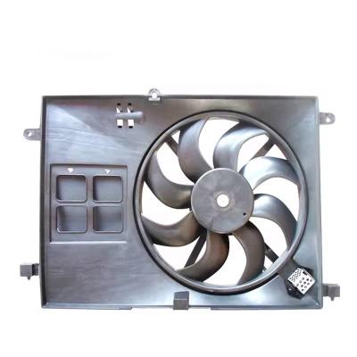 China Chevrolet LOVA 2008-2012 Car Water Tank AC Condenser Electric Engine Cooling Radiator Fan Assembly for sale
