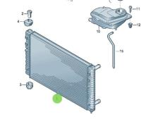 China 3 Engine Aluminum Radiator and Plastic Water Tank for Audi A4 S4 A6 S6 Replace/Repair for sale