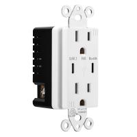 China AC125V USB Charger Outlet 60Hz Wall Socket Outlet With Dual Type C for sale