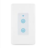 China 110V - 250V Smart Wifi Switch Single Pole Voice Control Switch 600W*2 Max Load Capacity for sale