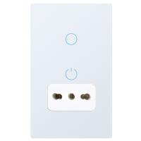 China Residential Italian Wall Outlet 10A 1 Gang Switch Socket Customized for sale
