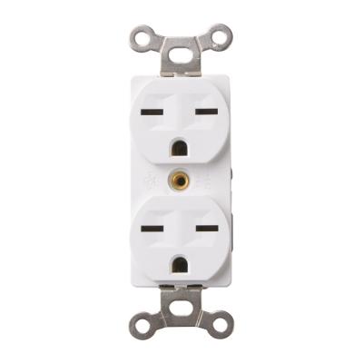 China 15A 250V Socket And Switch 2500W Straight Blade Receptacles With Standard Grounding for sale