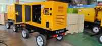 China 30KW Kangmingsi Generator Set with ISO9001 Sound Attenuated Enclosure Water Cooling System Mobile Trailer and Auto Start for sale