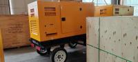 China 30KW Kangmingsi Generator Set with ISO9001 Sound Attenuated Enclosure Water Cooling System Mobile Trailer and Auto Start for sale
